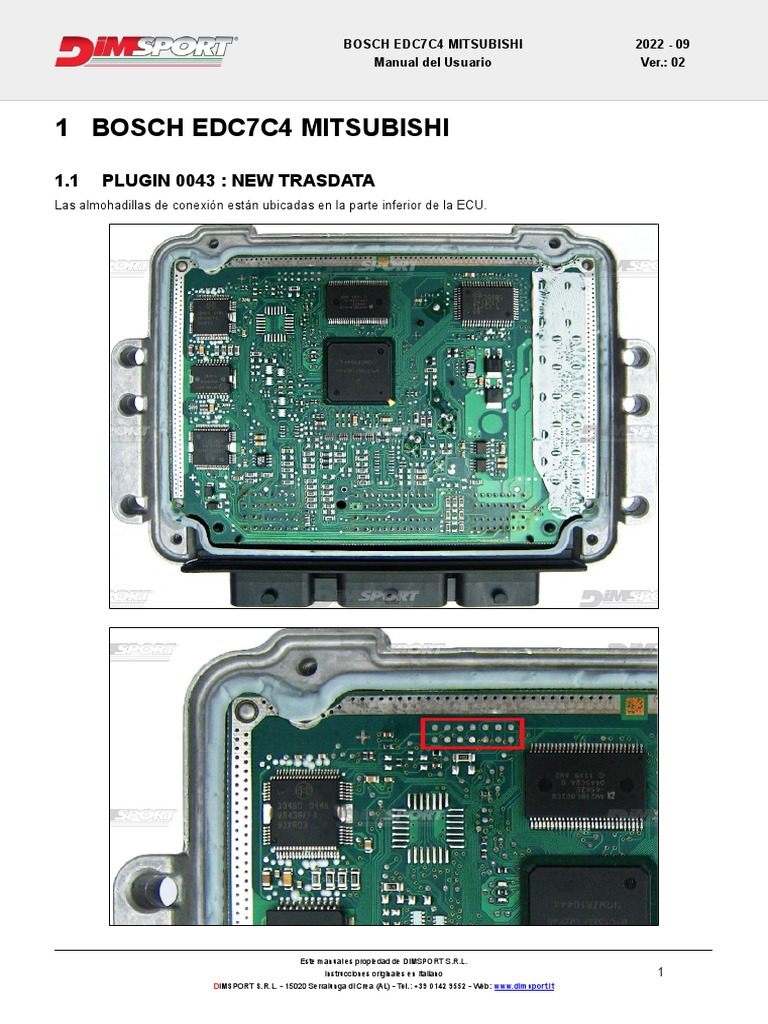 Manual de Conexión EDC7C4 Mitsubishi | PDF