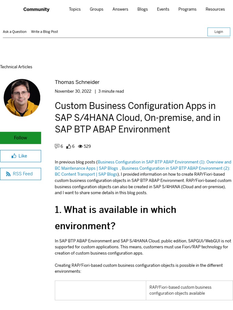 Custom Business Configuration Apps in SAP S4HANA Cloud, On-Premise, and in SAP BTP ABAP ...