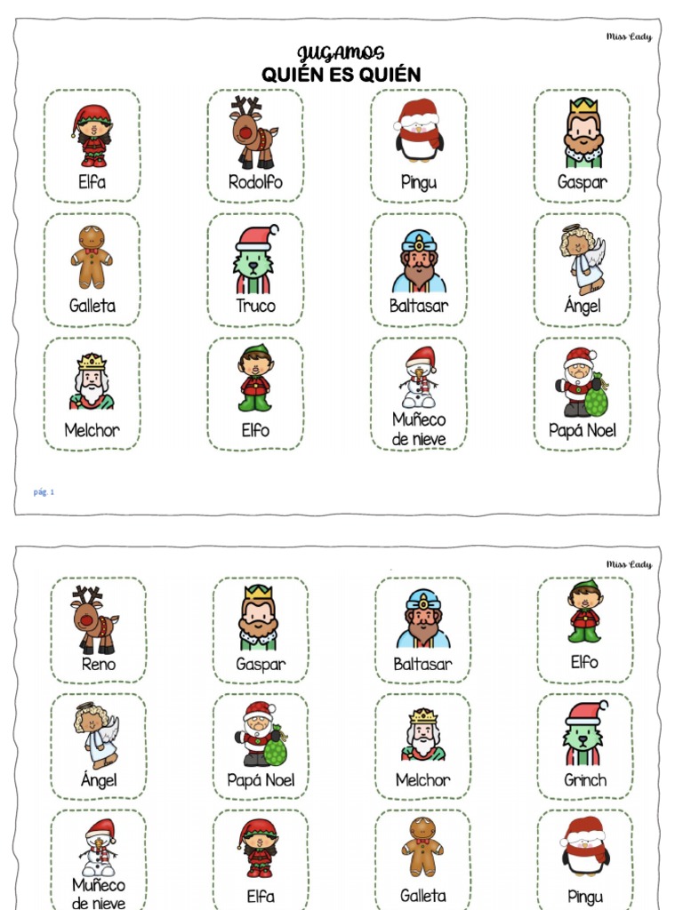 Juego PDF: Quién es Quién | PDF
