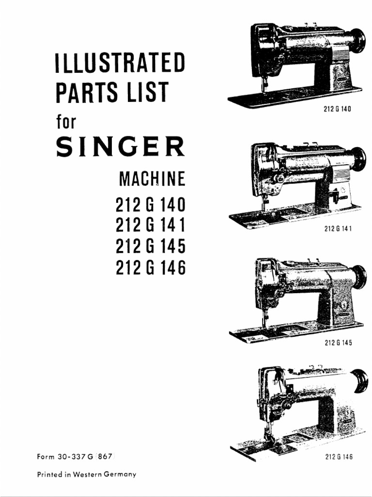 Singer 212 G | PDF