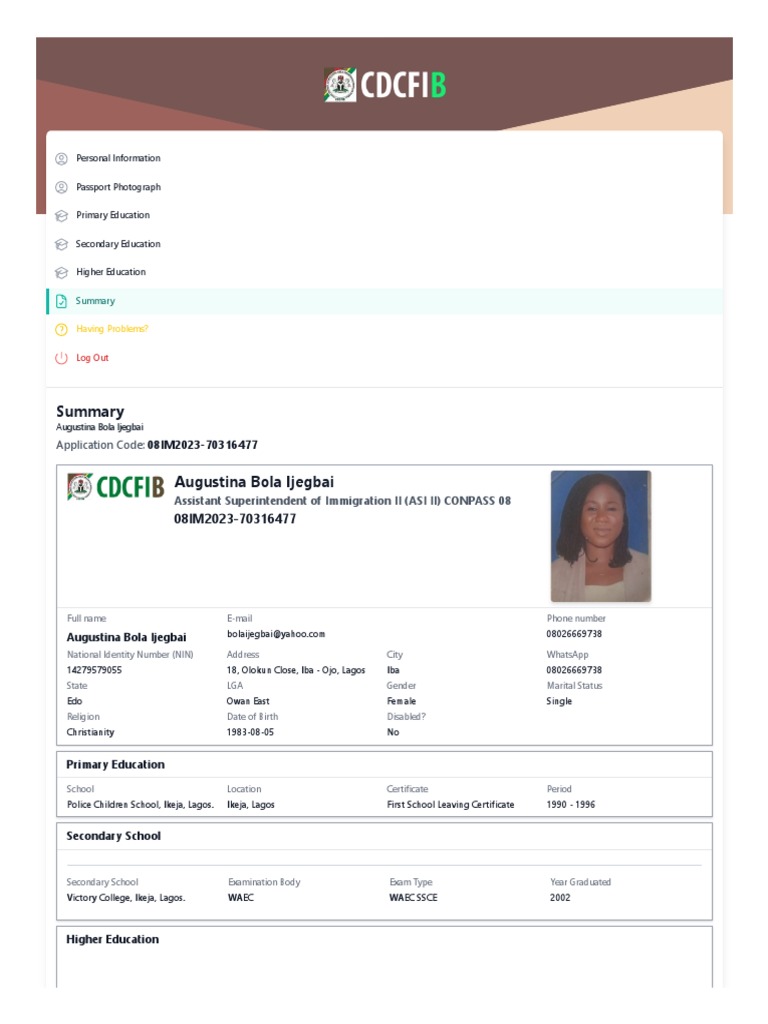 CDCFIB Immigration Recruitment | PDF