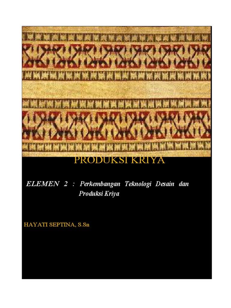 10.3 - Heri Hermawan - MA 2 - Dasar Dasar Desain Dan Produksi Kriya | PDF