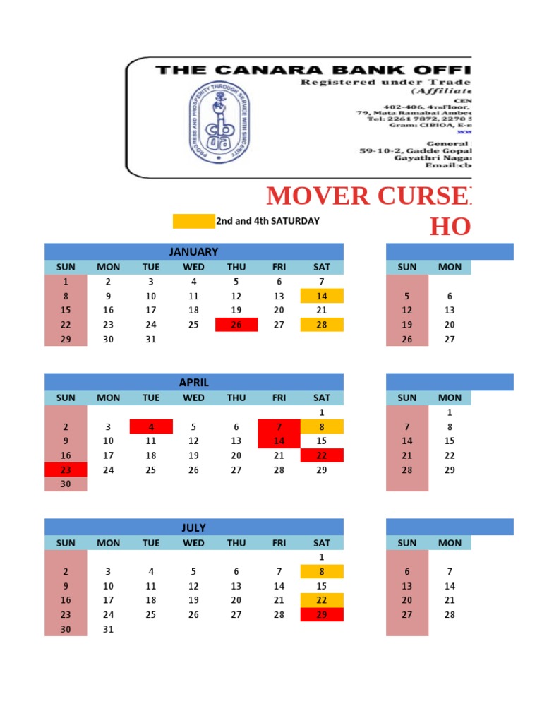 Cboa Calander 2023 and Information Sheet | PDF | Religious Holidays ...