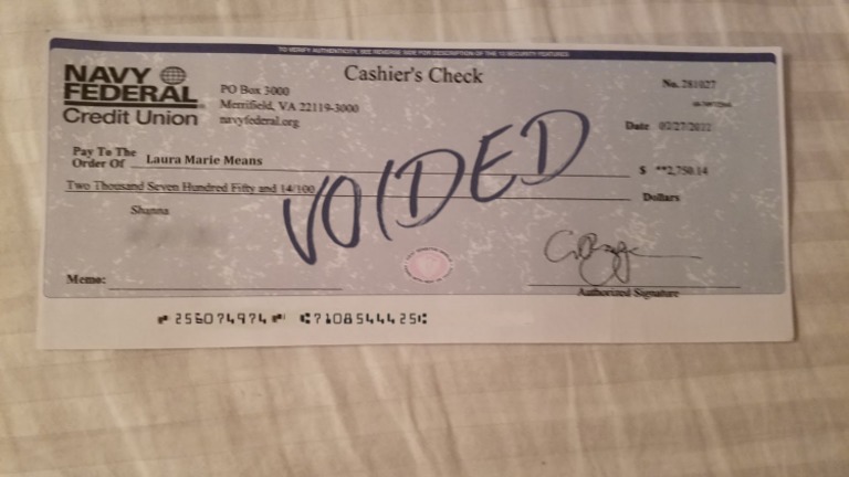 Laura Voided Check Navy | PDF