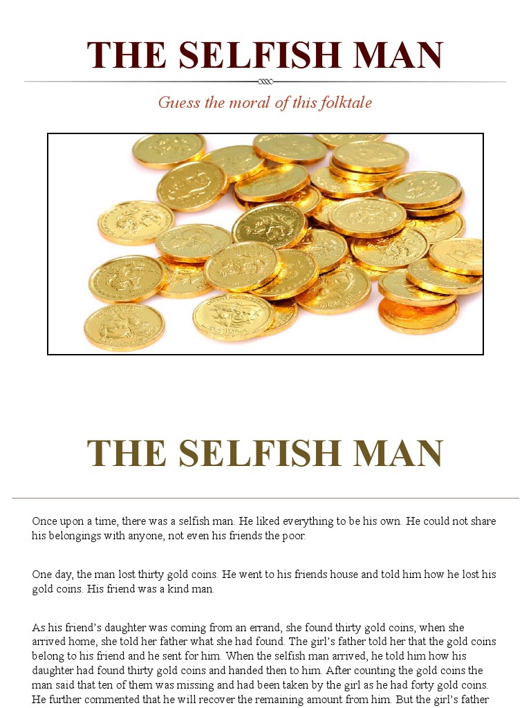 The Selfish Man | PDF | Mystery, Thriller & Crime Fiction
