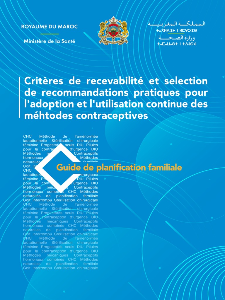 Guide de planification familiale au Maroc | PDF | Contraception ...