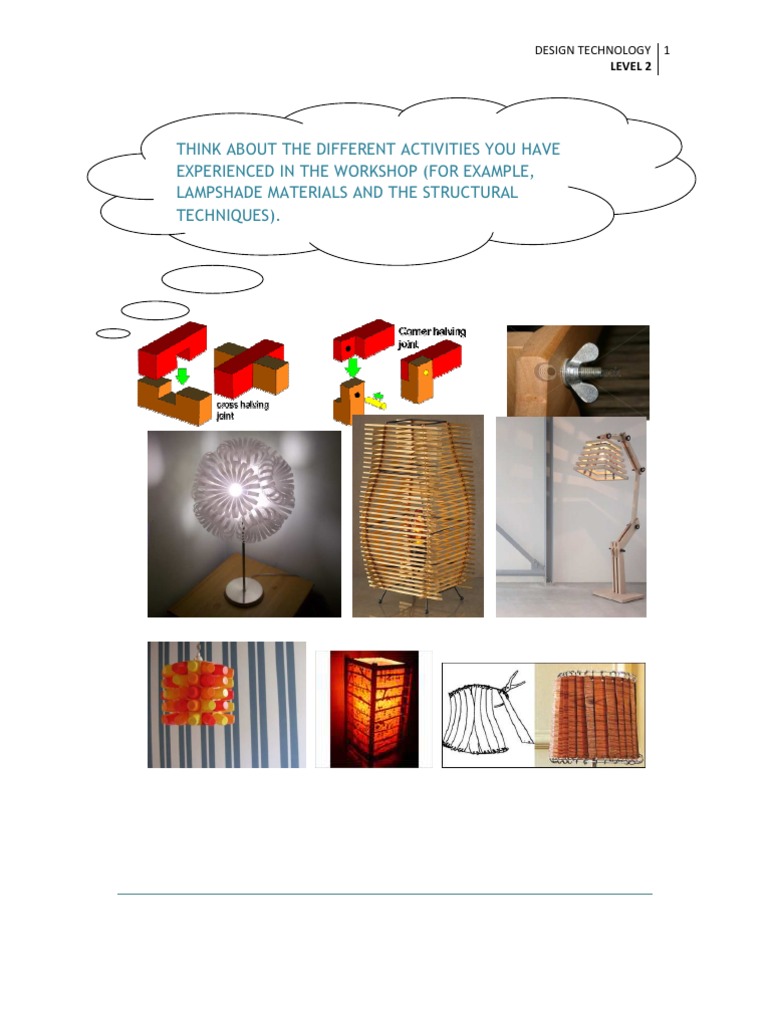 Table Lamp Design Analysis Template | PDF