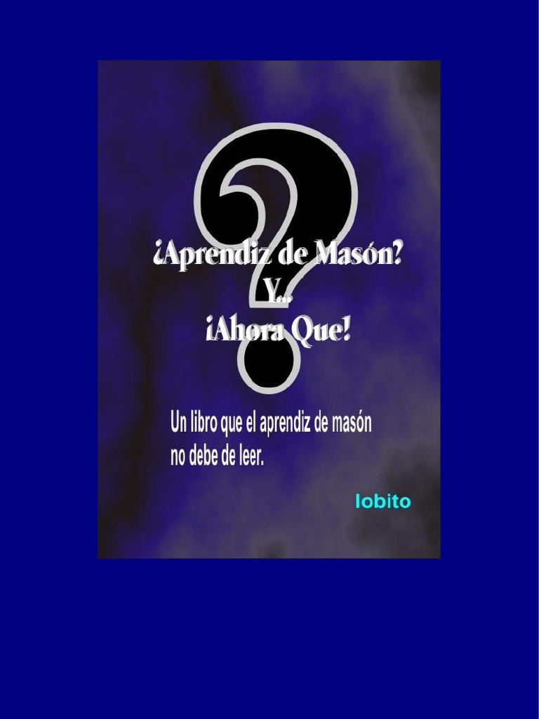 LIBRO DEL APRENDIZ MASON-Lobito. | PDF