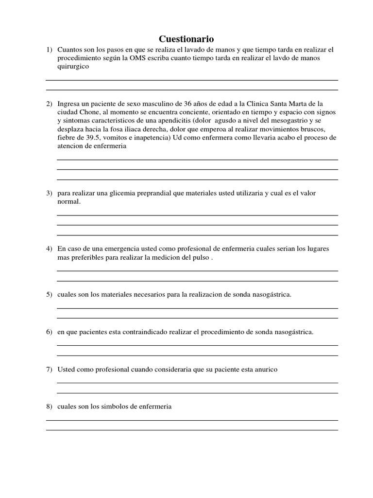 Cuestionario | PDF | El embarazo | Medicamentos con receta