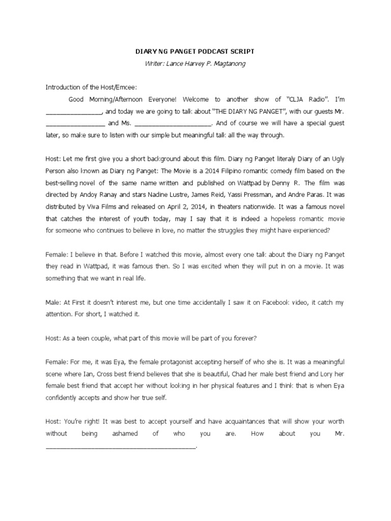 Script_Lance_Harvey | PDF