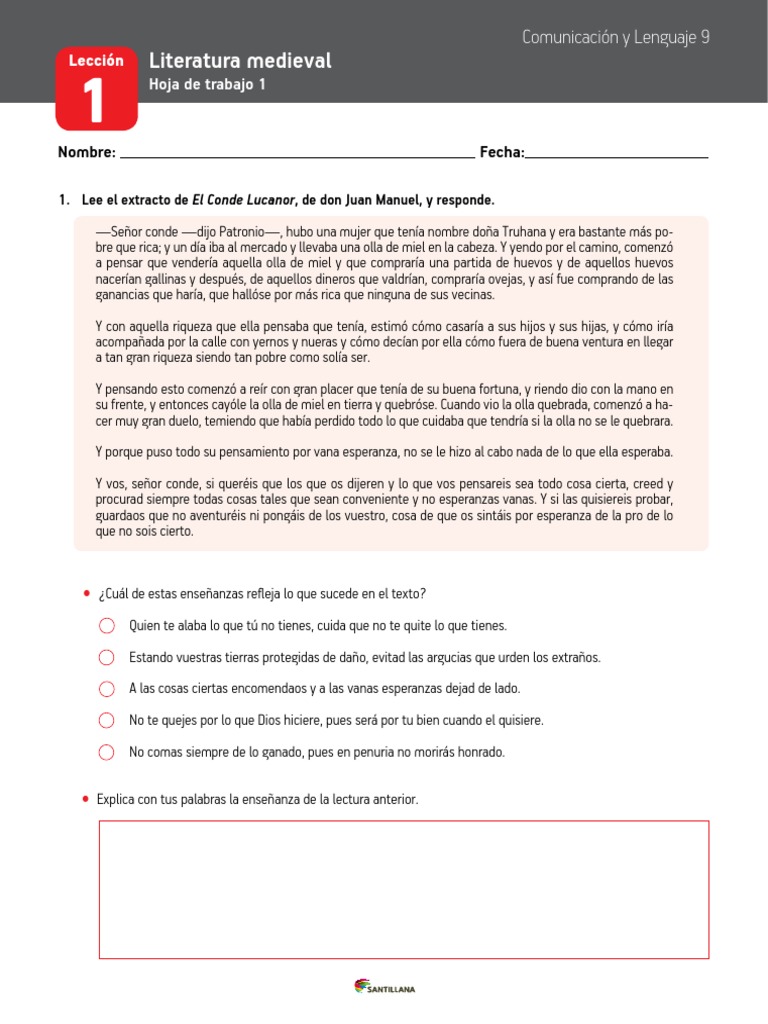 Lectura y Comprensión - Lección 2 | PDF