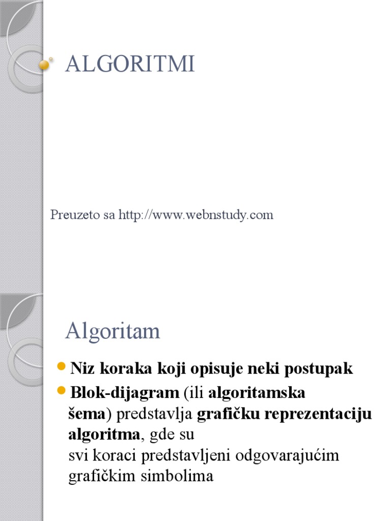 Algoritmi | PDF