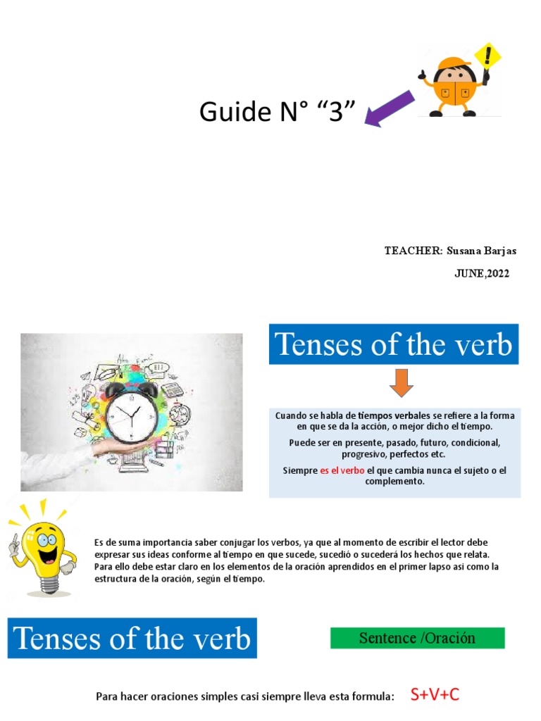 Guide 2 Tenses of The Verb | PDF | Verbo | Asunto (gramática)