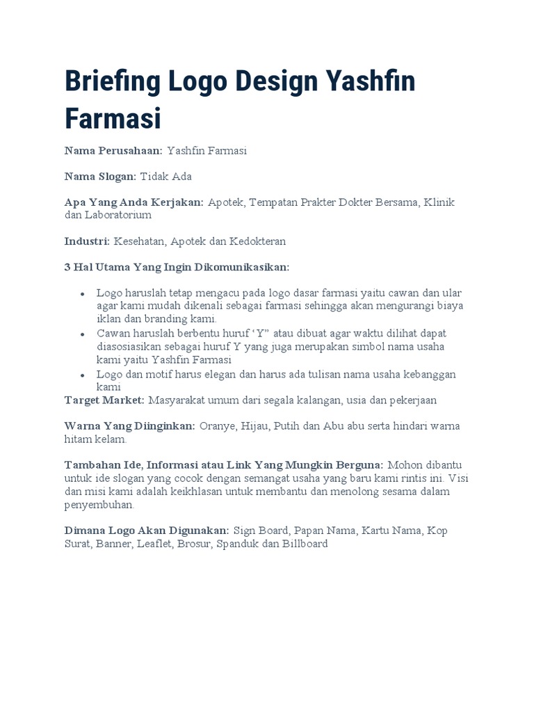 Desain Brief | PDF