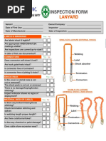 Horizontal Life Line Inspection Form | PDF | Rope | Electrical Connector