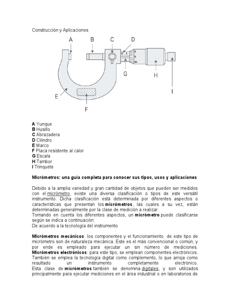 MICROMETROS | PDF | Metrología