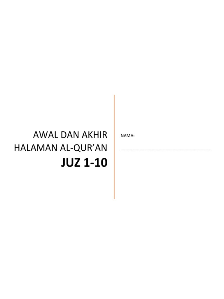 Ayat Awal Halaman Juz 1 | PDF