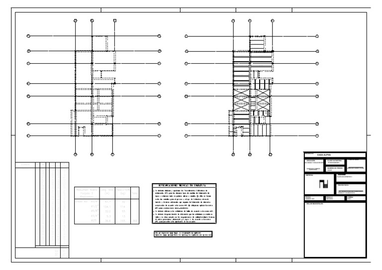 Planos Estructurales 4 | PDF