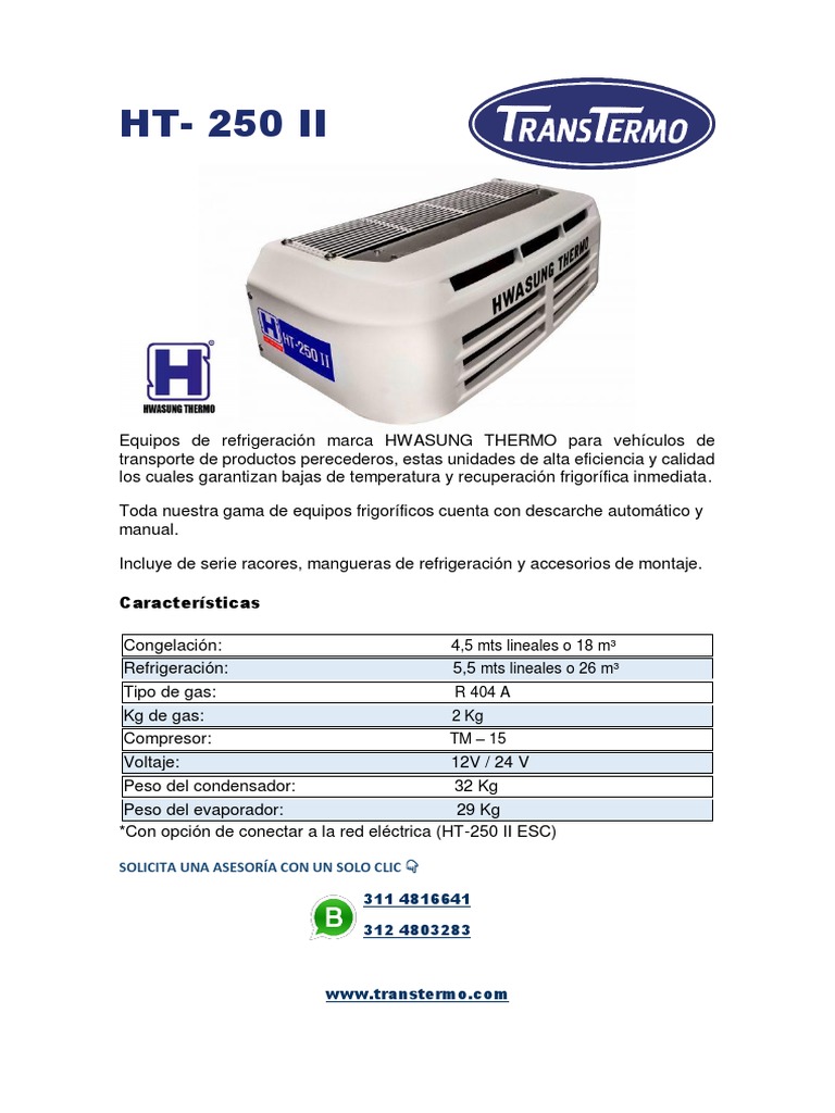 Manual HT-250 II de Hwa Sung Thermo | PDF | Hogar, jardinería y bricolaje