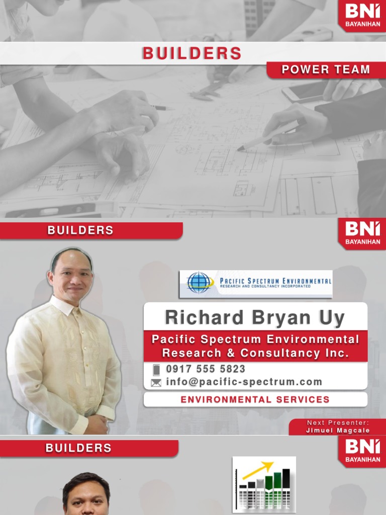 BNI Builders Power Team Roster | PDF | Service Industries