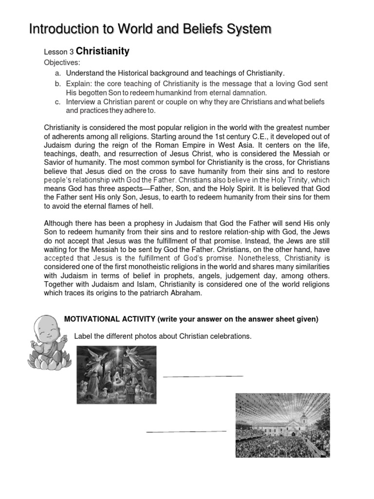 Lesson 3 Christianity Module | PDF | Catholic Church | Anno Domini