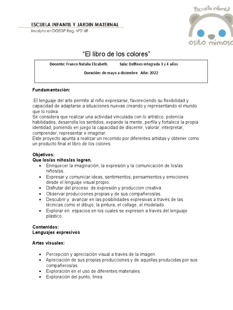 El Libro de Los Colores | PDF | Pinturas | Las artes