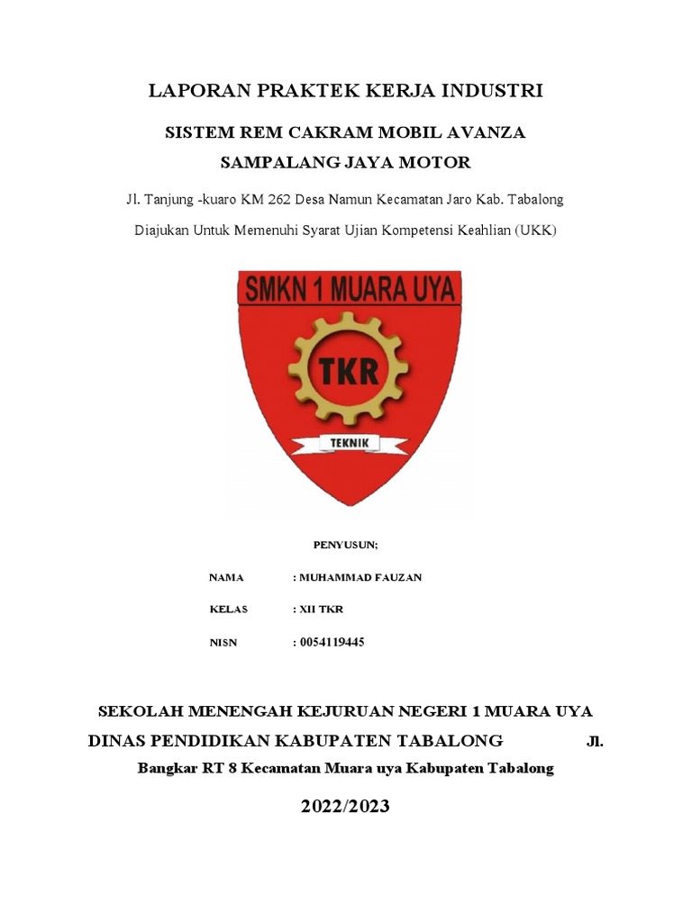 Laporan Prakerin TKR di Sampalang Jaya | PDF