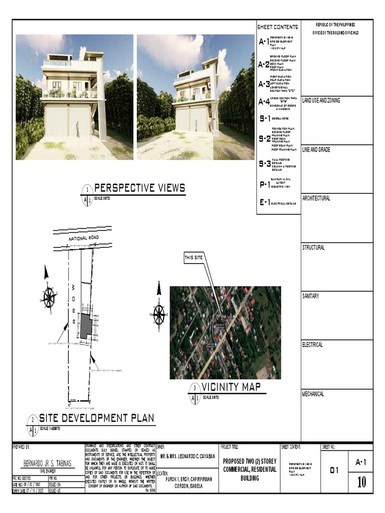 Site Development Plan for Mixed-Use Building | PDF | Civil Engineering ...