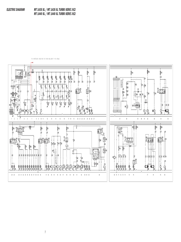 Manitou MT 1435/1440 Electric Diagram | PDF