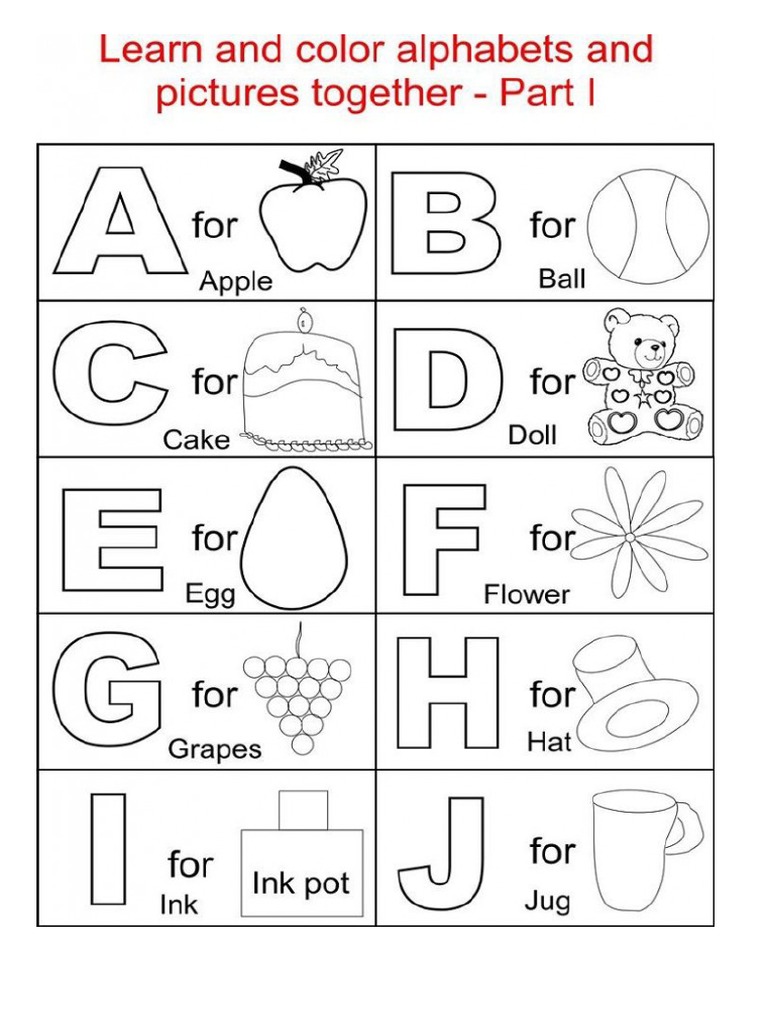 Free Alphabet Worksheets With Images | PDF
