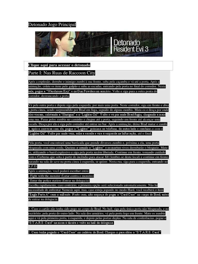 Resident Evil 3 | PDF