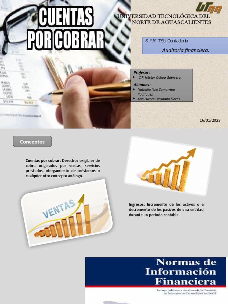 Cuentas Por Cobrar, Nif, Boletin | PDF