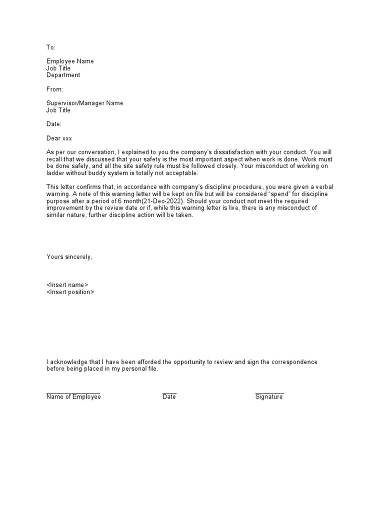 Warning Letter | PDF