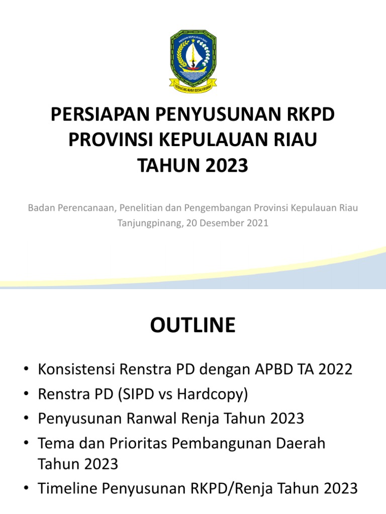 Persiapan Penyusunan RKPD 2023 | PDF