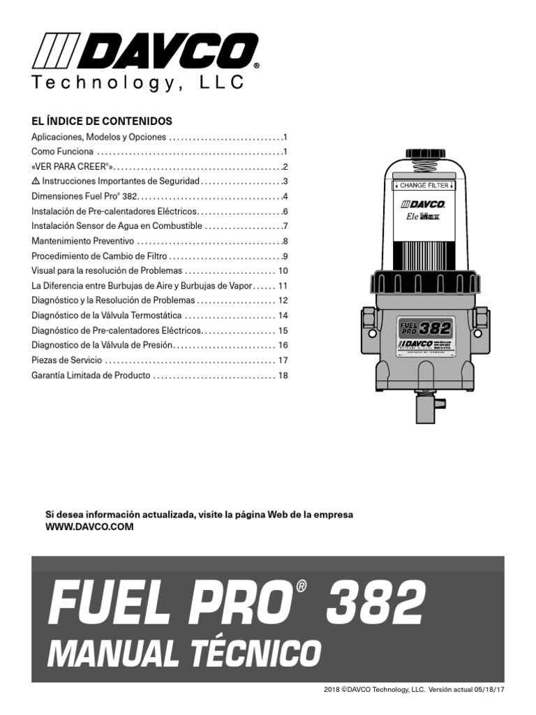 Fuel Pro 382 | PDF | Bomba | Gasolina