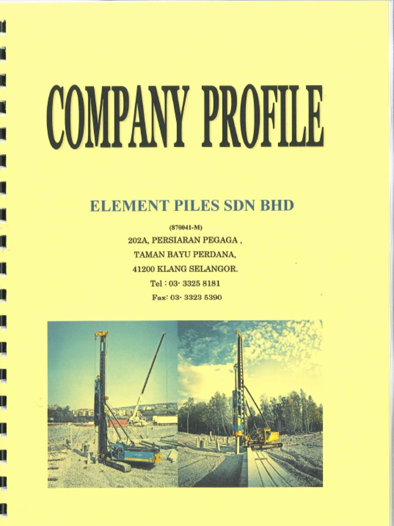 Element Piles SDN BHD | PDF