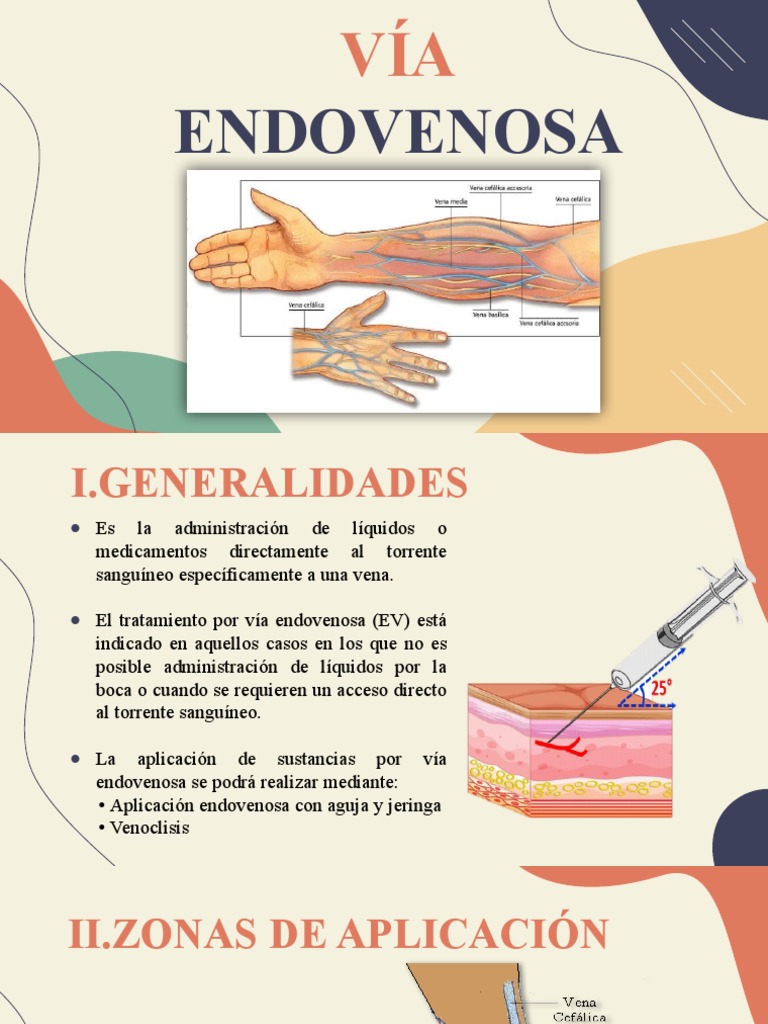Vía Endovenosa | PDF | Inyección (medicina) | Enfermedades y trastornos