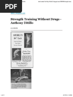 Anthony Ditillo High Volume Low Rep Program | PDF | Strength Training ...