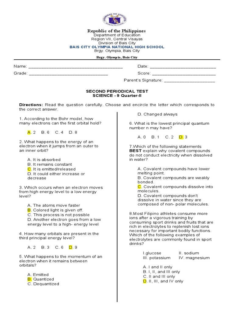 Science 9 | PDF | Chemical Compounds | Ion