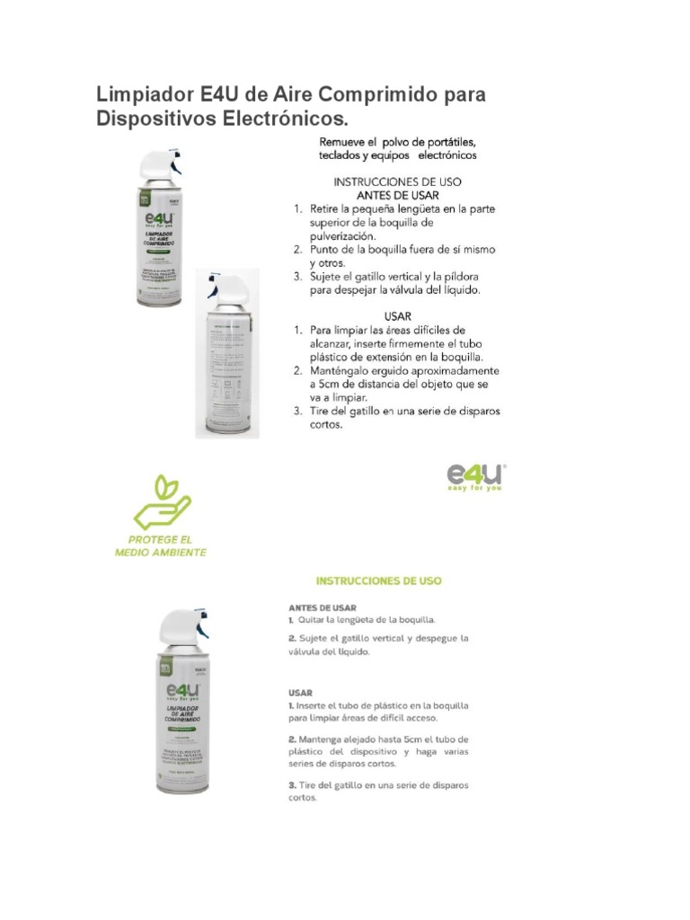 Instrucciones E4U | PDF