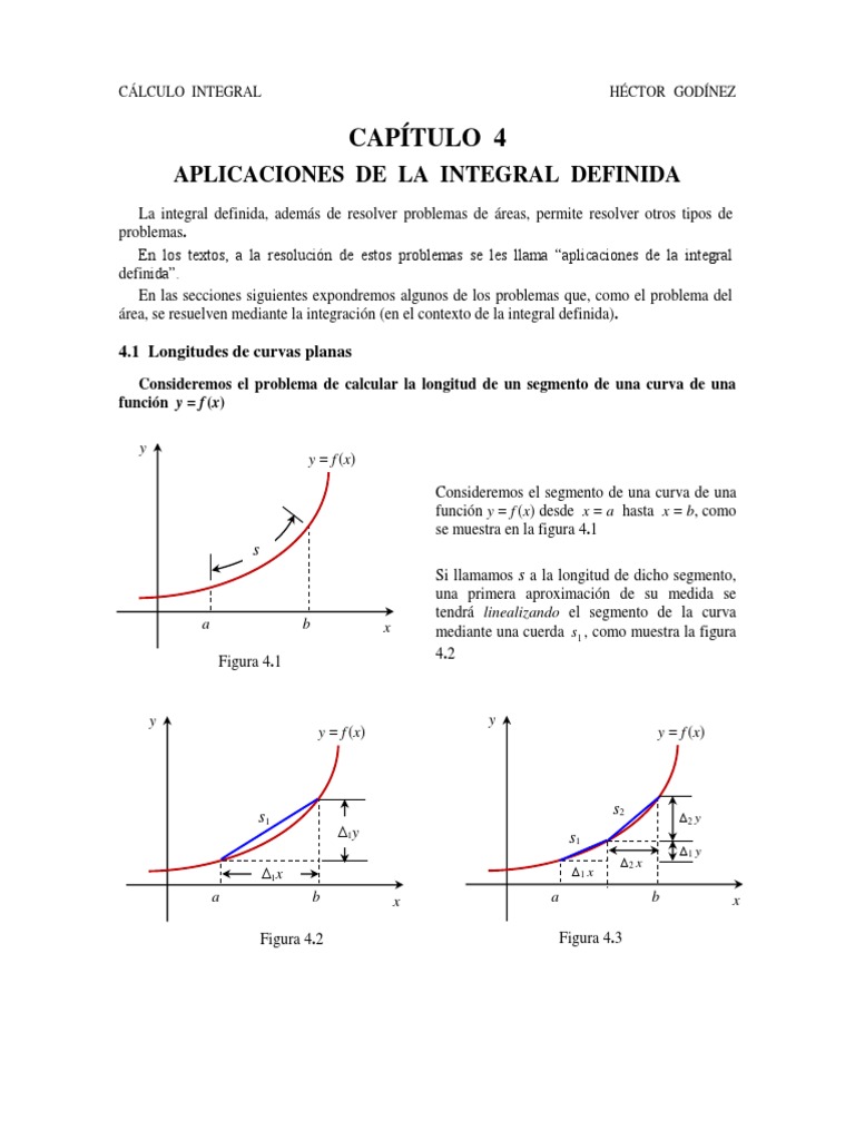 Capítulo 4 Aplicaciones de La Integral Definida | PDF | Integral | Fuerza