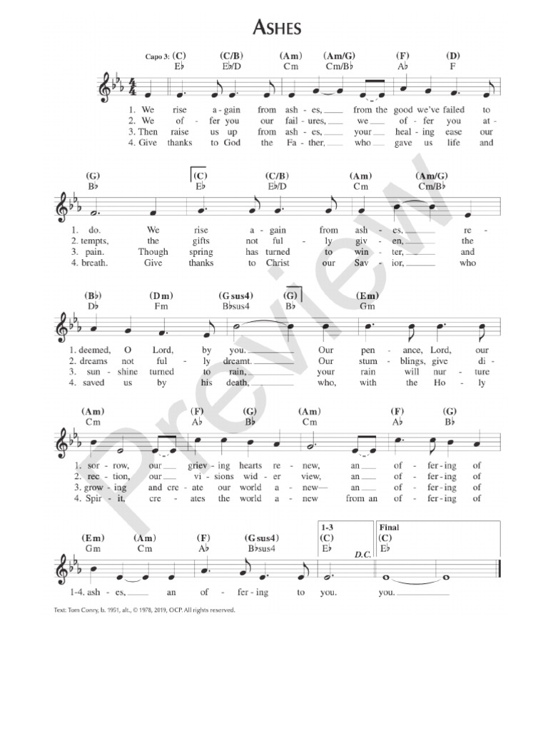 Ashes (We Rise Again From Ashes) | PDF