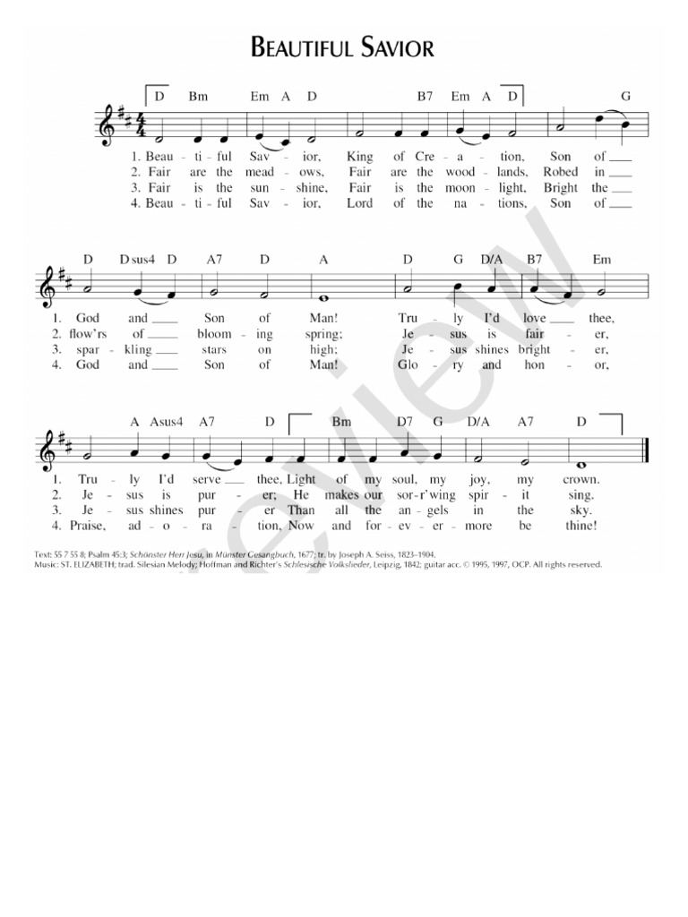 Beautiful Savior | PDF