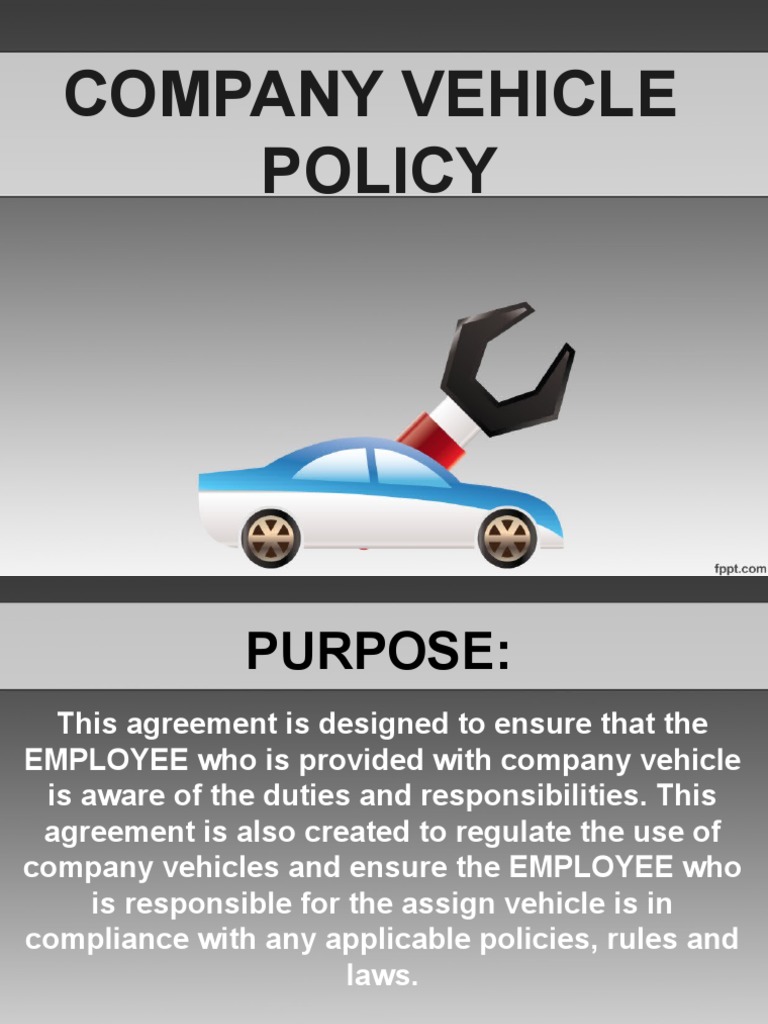 Company Vehicle Policy | PDF | Vehicles | Employment