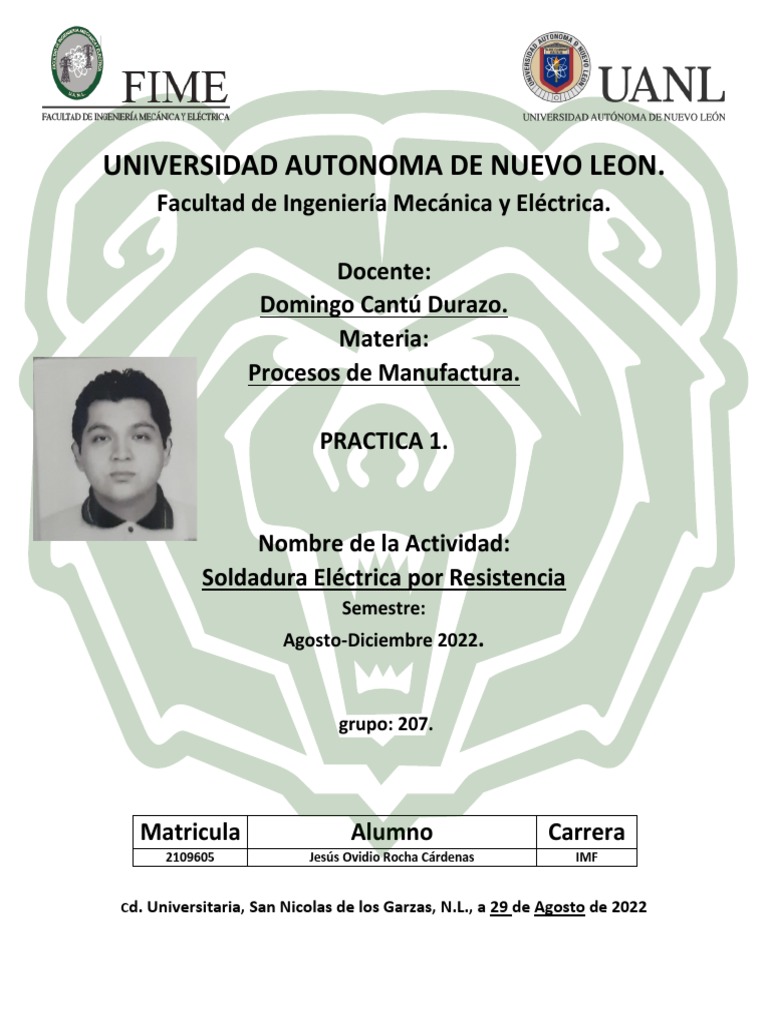 Practica 1 Procesos de Manufactura | PDF | Soldadura | Construcción