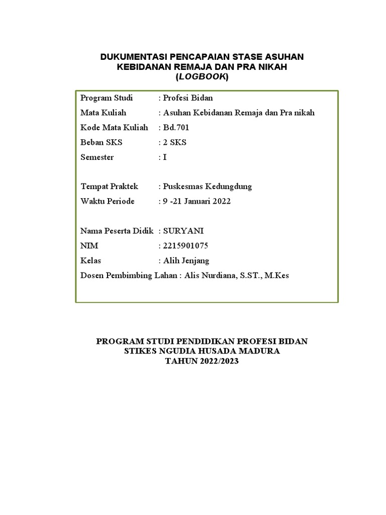 Askeb Stase 701-Nurul Ulfa | PDF