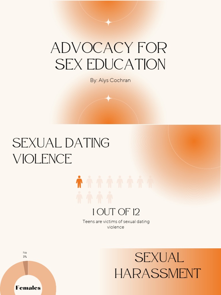 Sexual Advocacy Speech 1 Pdf Birth Control Sex Education