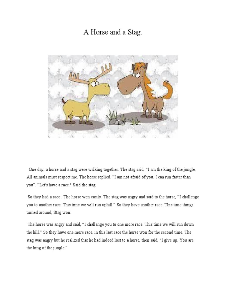 A Horse and A Stag | PDF | Cooking, Food & Wine | Poetry