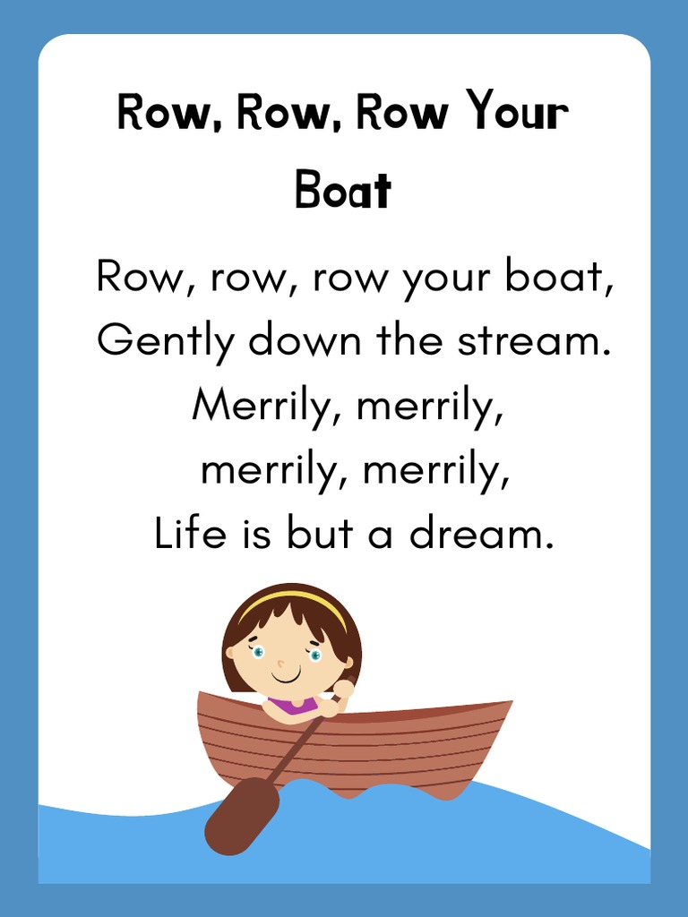 Row, Row, Row Your Boat | PDF