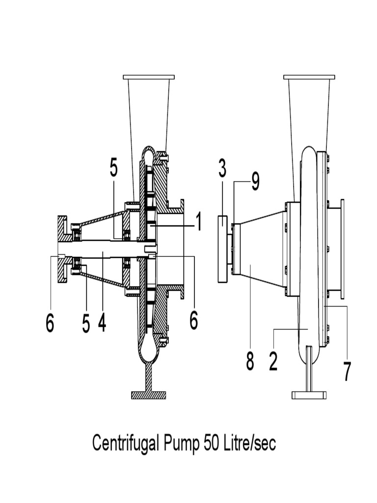 Desain Gambar Teknik Pompa | PDF